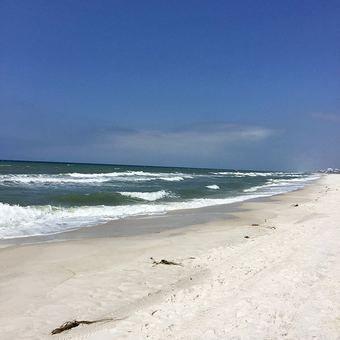 The gentle slope at Inlet Beach creates the perfect swimming conditions. Wade in and forget what day of the week it is.