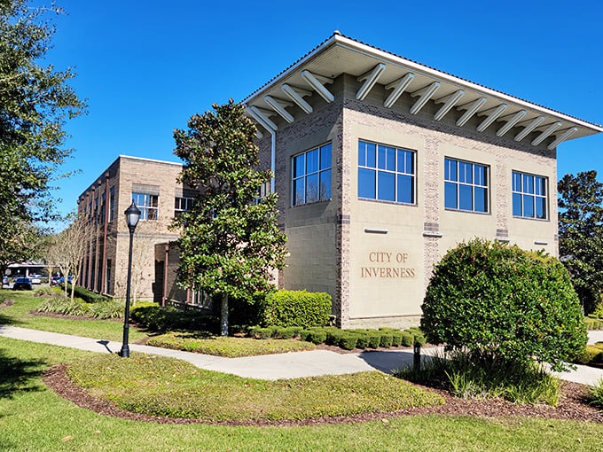 This impressive Inverness building represents solid government and even more solid housing values that won't drain your Social Security check.