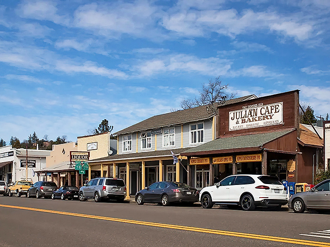 Downtown Julian – where the Wild West meets wild berry pie in a delicious historical collision.
