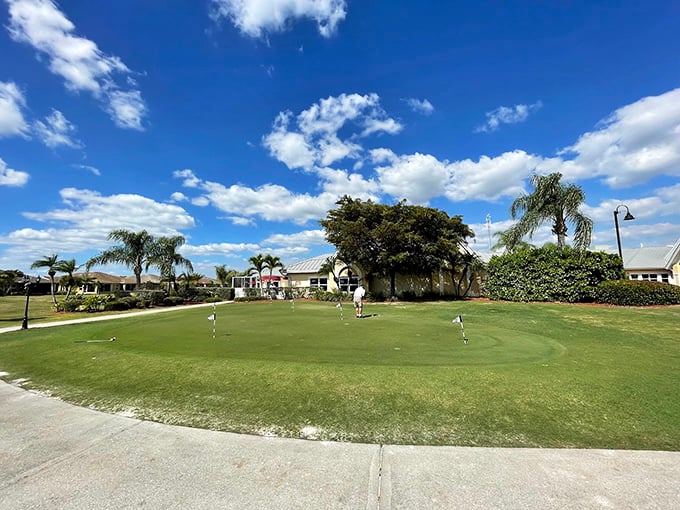Sunset in Kings Gate paints modest homes in golden light, where retirement dreams come true without breaking the bank.