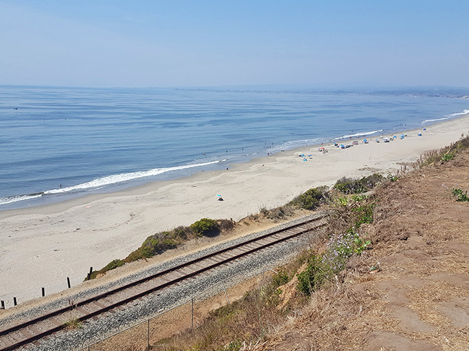 The train tracks along La Selva Beach offer passengers the kind of views that make them miss their stops on purpose.