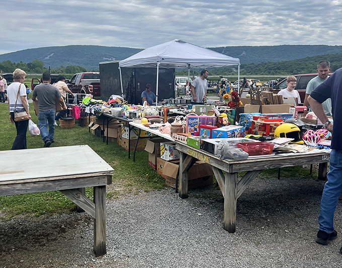Stuffed animals and vintage furniture await new homes at Leighty's. That rocking horse has stories to tell!