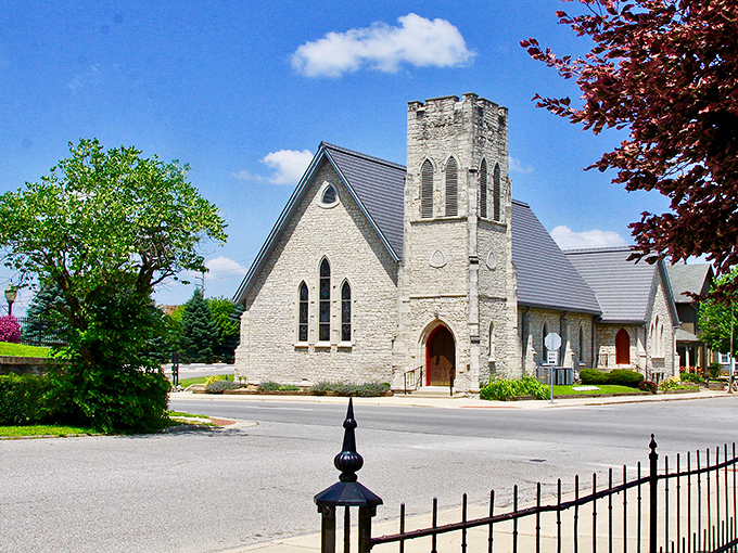 This charming church in Logansport stands as a reminder that small-town Indiana offers grandeur without the grand expenses. Impressive architecture, impressively affordable living!