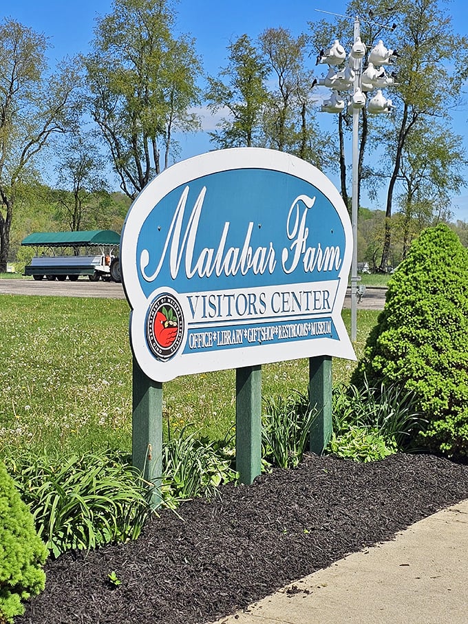 The visitor center at Malabar Farm welcomes curious travelers to a literary legend's vision. Where books and birds both find happy homes!