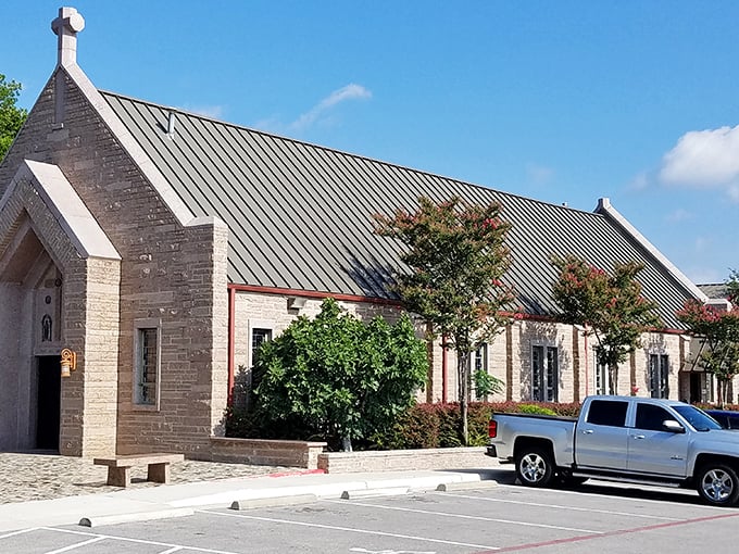 Stone churches and blue skies create the perfect backdrop for a town where faith and community remain cornerstone values.