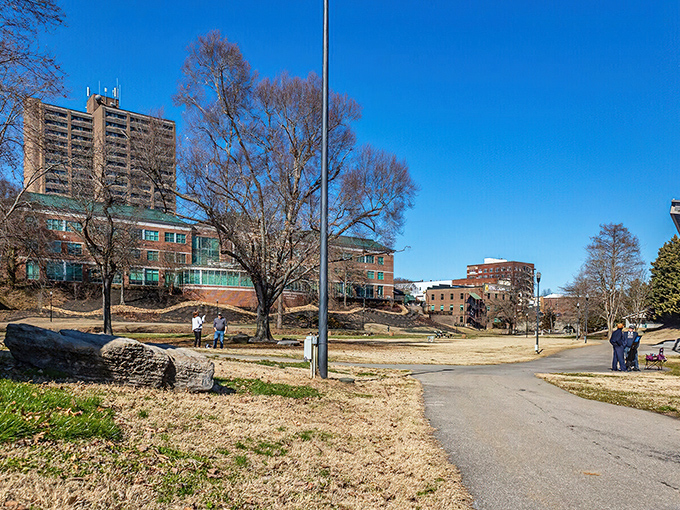 Smoky Mountain shadows promise adventure while your wallet promises to stay happily heavy.