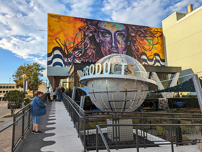 Bold colors and creative design make this pizza spot as Instagram-worthy as it is delicious. Art you can eat!