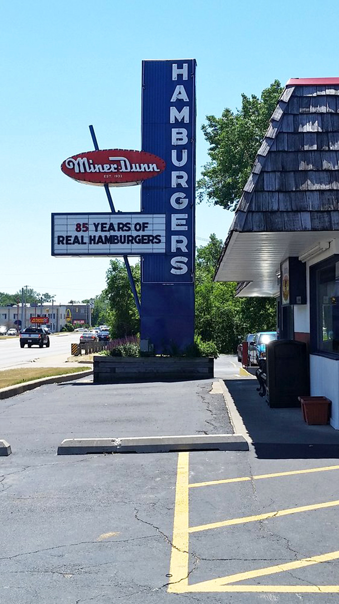 "85 Years of Real Hamburgers" tells you everything you need to know. Miner-Dunn's longevity speaks volumes about their burger quality.