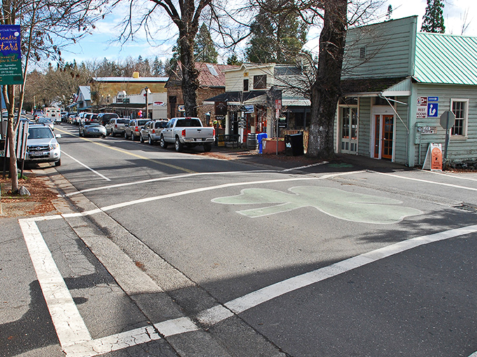 Wooden balconies overlook Murphy's main street, perfect perches for people-watching while sipping something local and delicious.