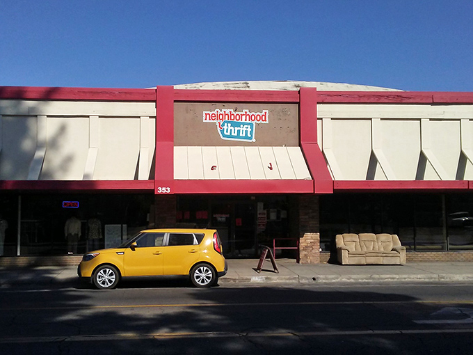 Even that bright yellow car seems to be smiling - probably because its owner just scored an amazing deal inside.