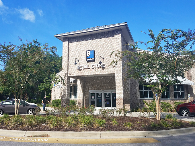 The modern brick building houses endless possibilities for treasure hunters exploring the scenic Beaufort area on any shopping budget imaginable.