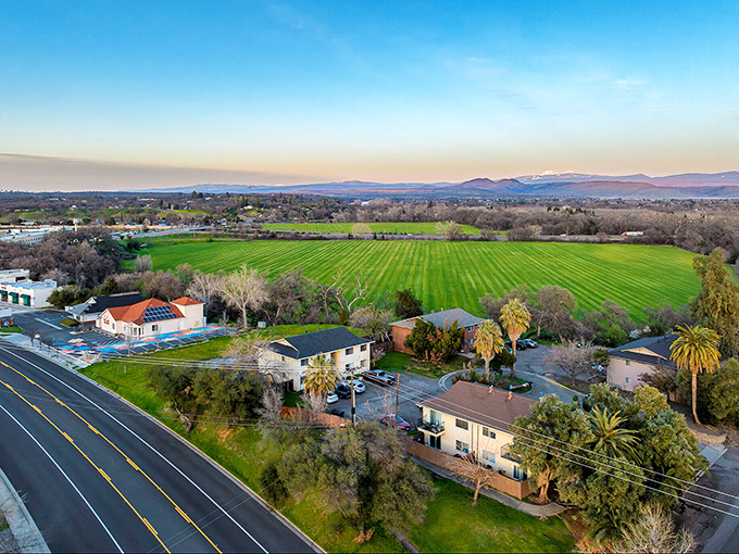 The Sacramento Valley stretches beyond Red Bluff's neighborhoods, where sunset views come with no additional charge on your mortgage.