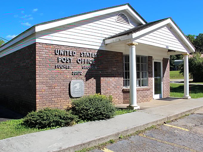 The humble Suches post office serves as a reminder of simpler times. Small-town America alive and well in the Georgia mountains.