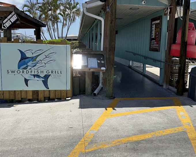 Swordfish Grill may lure you in with its name, but their grouper sandwich will hook you for life.