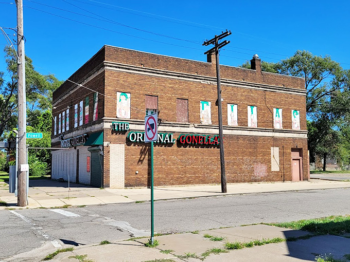 This unassuming corner building houses submarine sandwiches that have been satisfying Detroiters for generations.