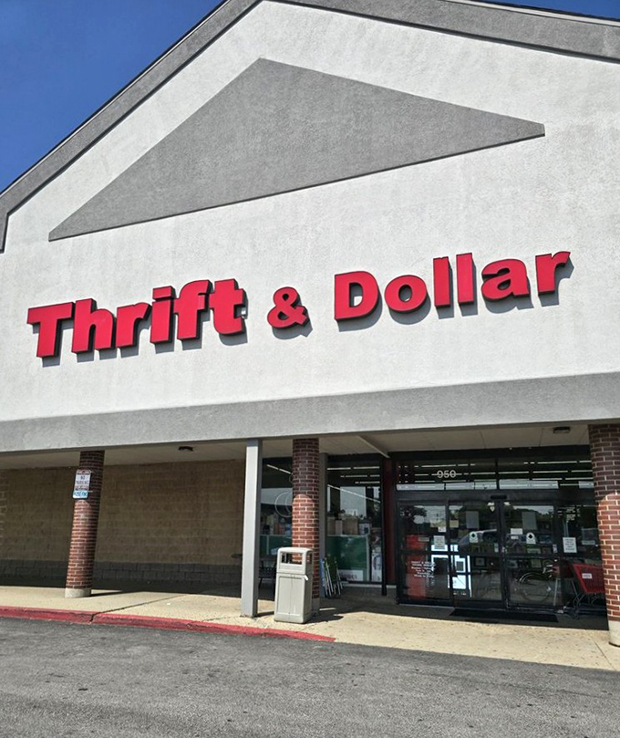 Clean lines and clear signage promise straightforward shopping without the downtown parking hassles.