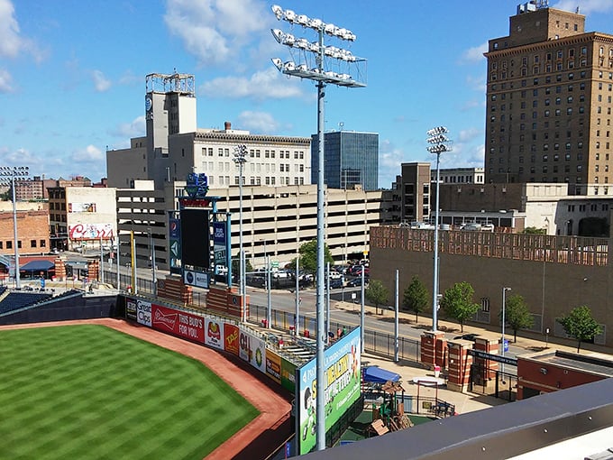 Toledo's impressive skyline lights up the morning, offering big-city views with small-town price tags that keep your budget in the black.