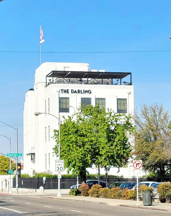 The Darling Hotel building brings vintage glamour to Visalia's skyline&mdash;proving that, like good cheese, some architecture only gets better with age.