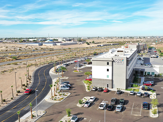 Four Points by Sheraton anchors Yuma's newer commercial district, where modern amenities meet the edge of the desert.
