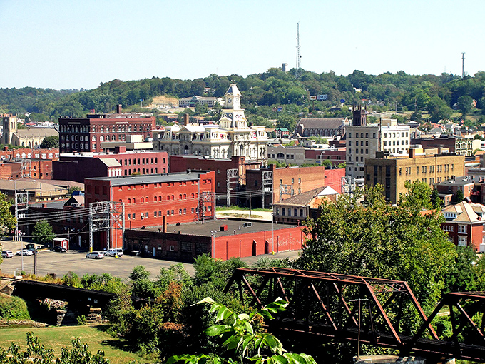 Zanesville's historic downtown and distant hills create a Norman Rockwell scene. A place where your social security check might actually cover more than just utilities.