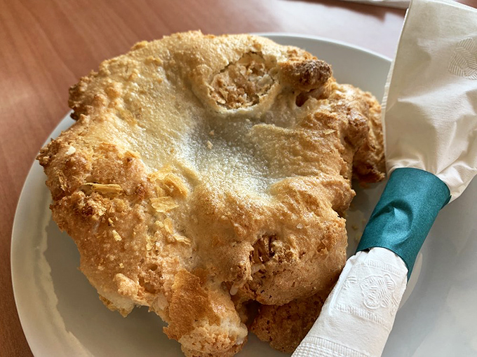 The Almond Surprise pastry lives up to its name &ndash; a buttery square of joy where every bite delivers the nutty richness Denmark is famous for.