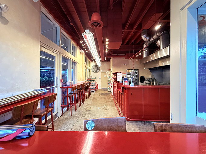 Minimalist design with maximum flavor potential&mdash;like a burger joint designed by someone who understands both aesthetics and appetites.