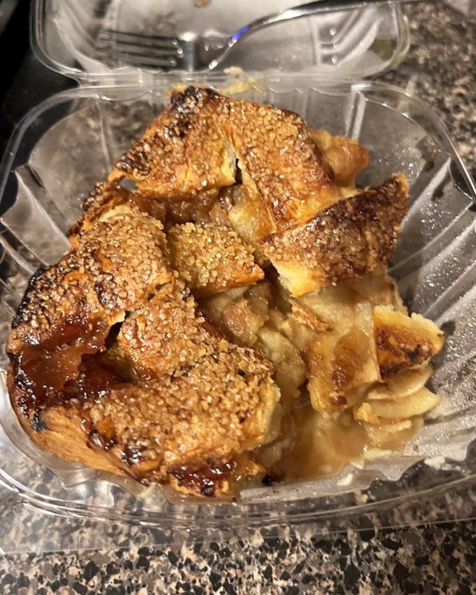 Apple pie that doesn't just speak to your taste buds&mdash;it sings to your soul. That golden crust is what pastry dreams are made of.