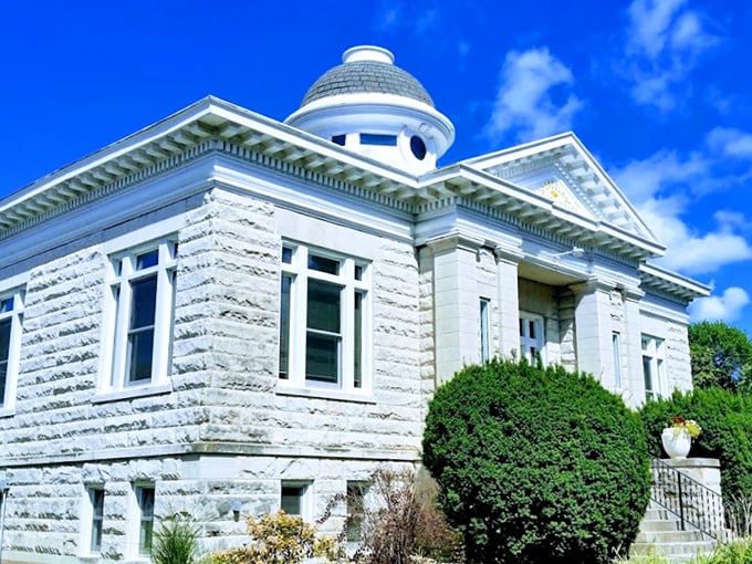 Arcola's Carnegie Library looks like it belongs on a college campus. Andrew Carnegie would be proud to see his legacy of learning still standing strong.