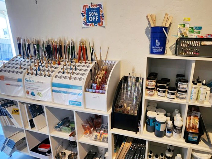 Artists rejoice! From brushes to paints, this isn't just an art supply section—it's where your "I could totally do that" dreams begin.