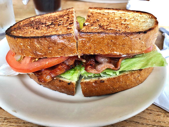 This BLT isn't playing games&mdash;thick-cut bacon, garden-fresh tomatoes, and crisp lettuce on perfectly toasted bread that shatters just right.