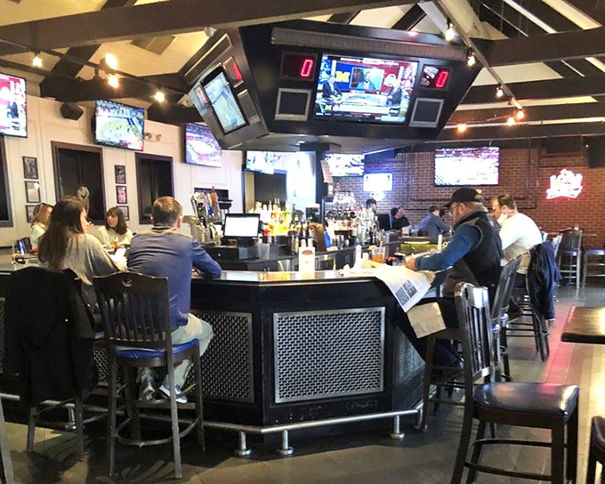 The bar area &ndash; where strangers become friends over cocktails and shared opinions about whatever game is playing overhead.