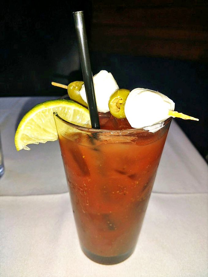 Their Bloody Mary isn't just a drink, it's a work of art – spicy, savory, and garnished with enough goodies to count as an appetizer.