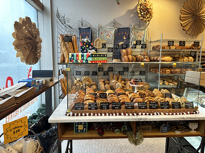 Carb heaven exists and it's right here in Cleveland Heights. This display of freshly baked treasures would make even the most devoted keto-follower reconsider.