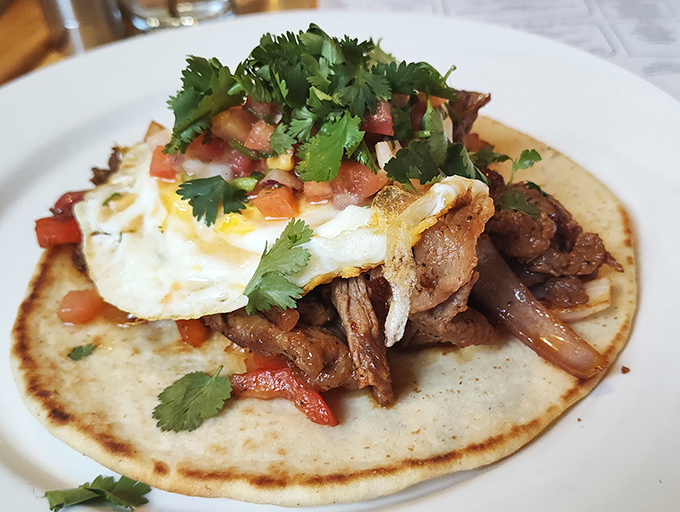 The breakfast fajita pita&mdash;when Tex-Mex meets Middle Eastern bread, magic happens on your plate and palate.