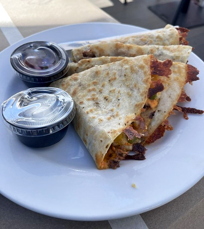 Quesadillas stuffed with enough flavor to make you temporarily forget you came for seafood. The perfect detour on your maritime culinary journey.