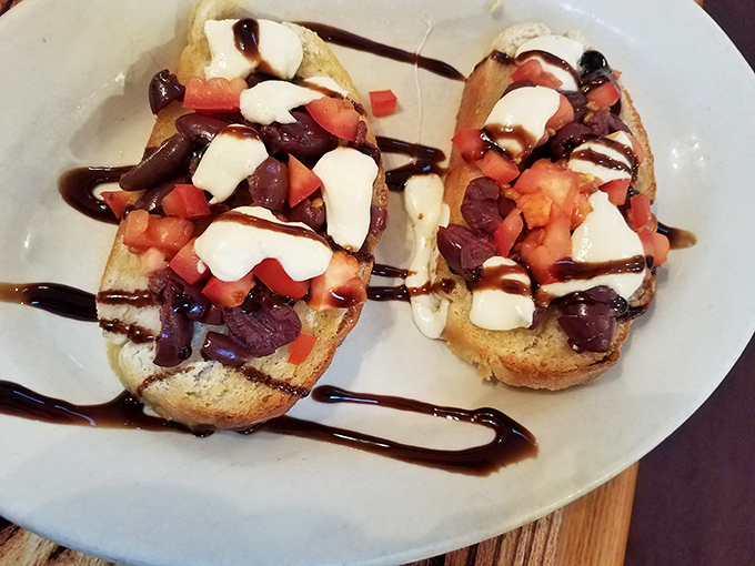Bruschetta that proves tomatoes and bread were meant to be together, like Fred and Ginger.