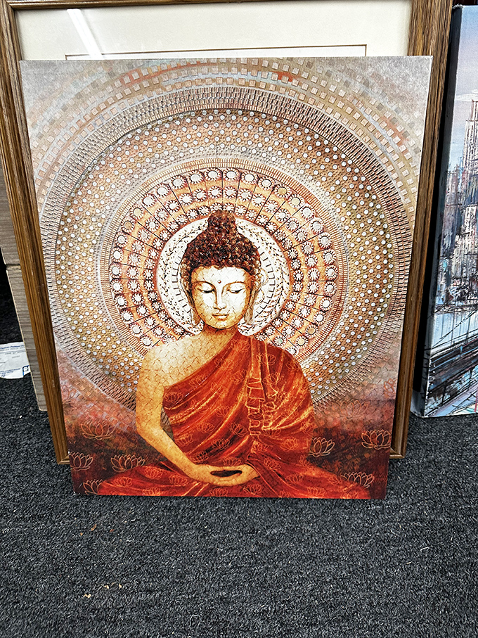 Serenity now! This Buddha artwork brings zen vibes to any space, reminding us to find peace&mdash;even while bargain hunting.