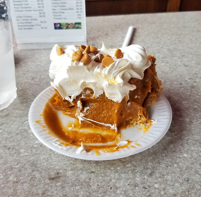 Butterscotch pie rich enough to make millionaires jealous - comfort food elevated to pure art form.