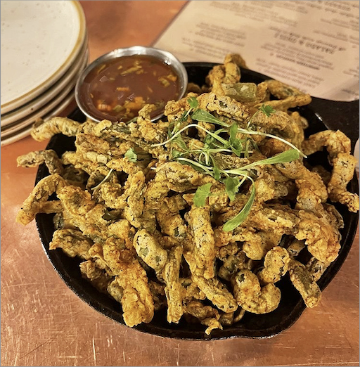 Cactus fries&mdash;because regular potatoes weren't feeling adventurous enough. Crispy, unique, and the perfect conversation starter for first dates or family reunions.