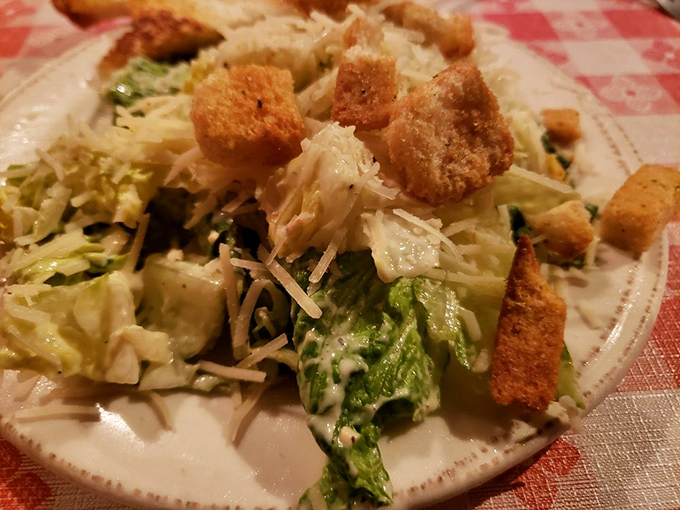 Caesar salad so fresh and crisp, it makes you forget you're here for the meat extravaganza.
