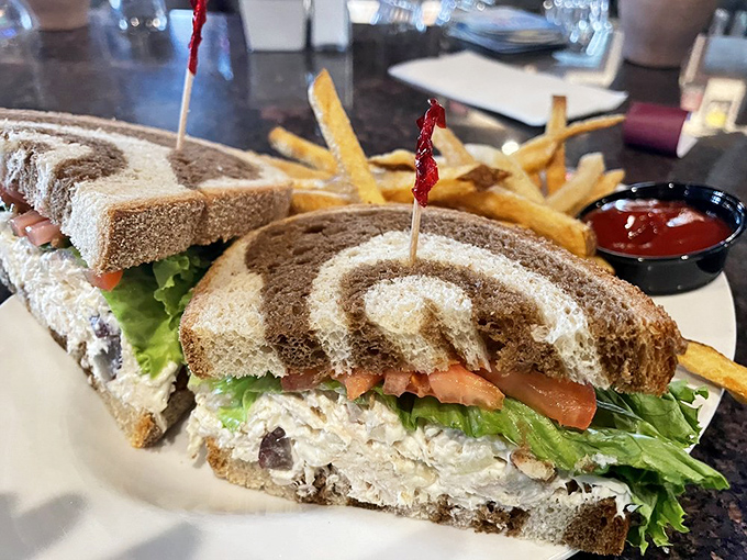 A sandwich that understands the importance of proper construction &ndash; notice how the bread-to-filling ratio achieves perfect harmony. 