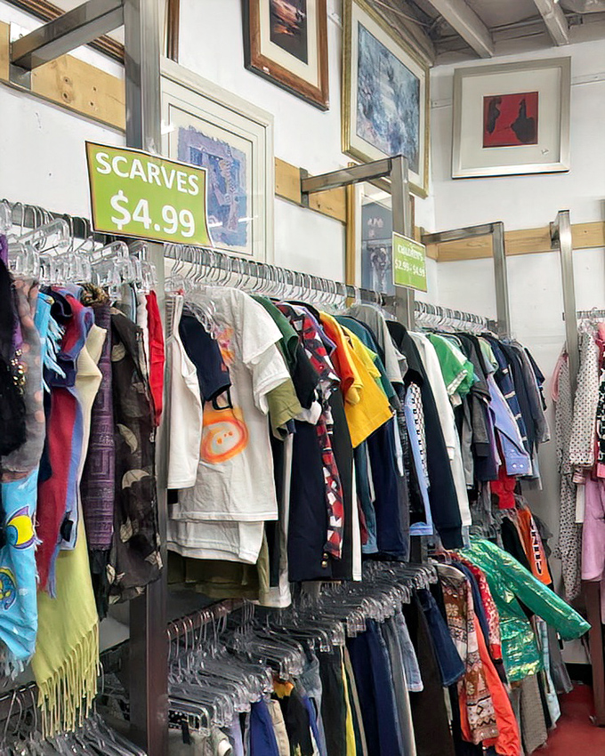 The children's clothing section proves kids can look stylish without parents needing a second mortgage. Those scarves are just $4.99!