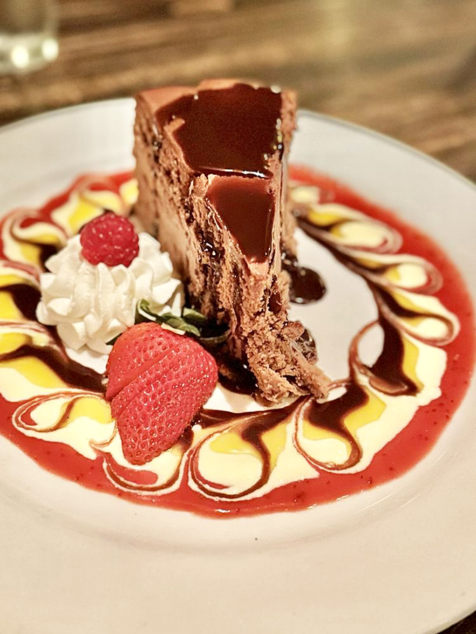 This chocolate cheesecake doesn't just end your meal &ndash; it provides closure, therapy, and a moment of silent gratitude for whoever invented dessert.