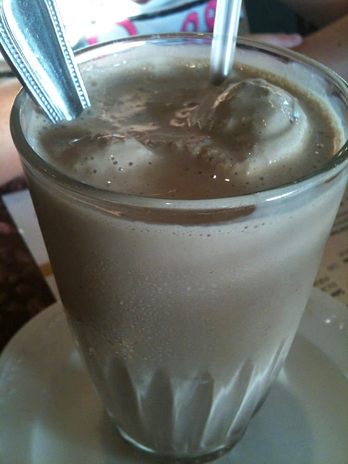 A chocolate shake so thick the straw stands at attention. The perfect companion for cutting through all that savory richness on your plate.