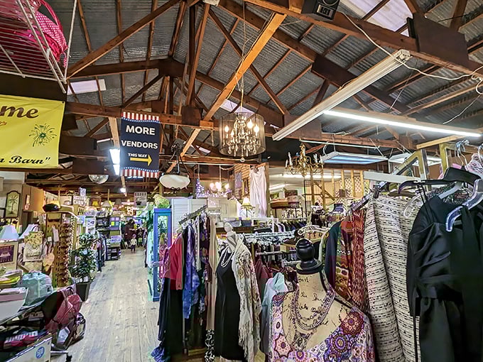 The clothing section rivals department stores in variety, minus the heart-stopping price tags and overeager sales associates.