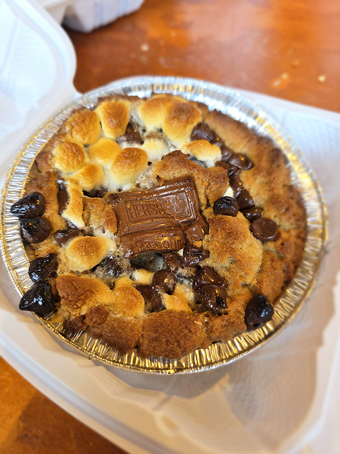 Not just dessert, but a warm hug in a tin &ndash; this s'mores-inspired cobbler proves Sweet Lucy's mastery extends beyond meat.