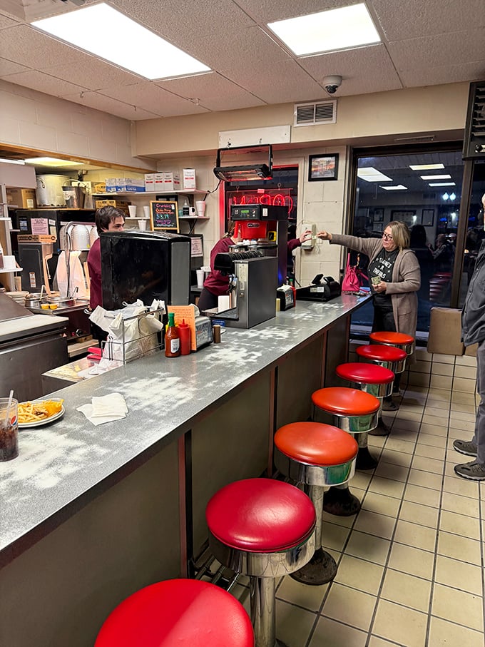 The counter where magic happens. Like Cheers, but instead of everybody knowing your name, they know exactly how you like your chili.