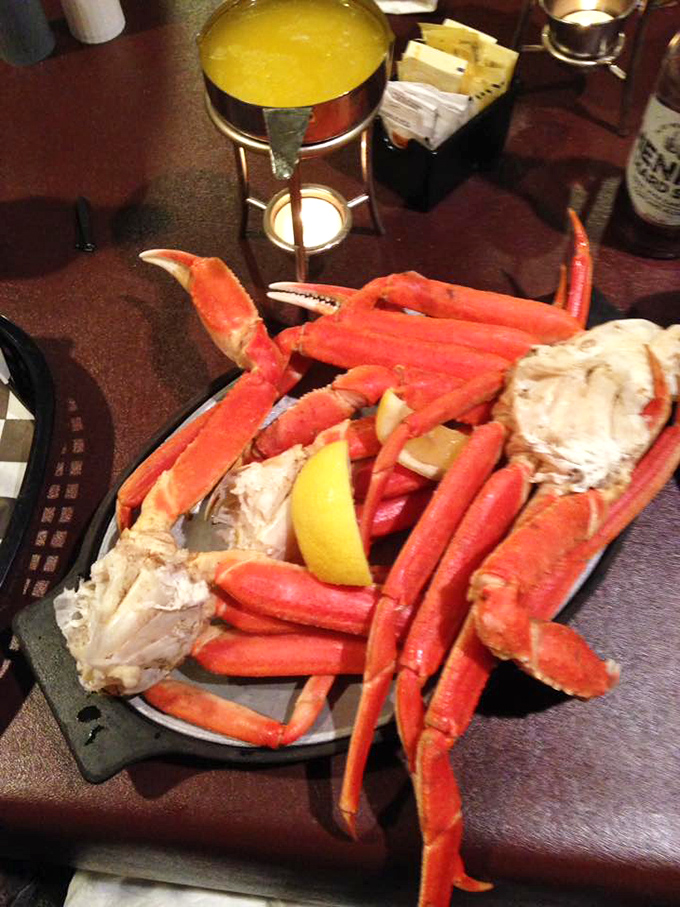 These crab legs are ready for their close-up, looking like treasure from the sea's jewelry box.