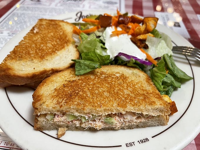 A sandwich that understands the difference between simple and basic. Sometimes the most straightforward combinations create the most satisfying bites.