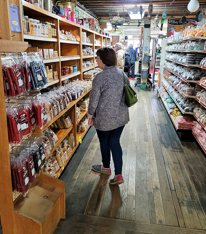 The worn wooden floors have stories to tell, while the shelves whisper promises of treasures. Every aisle is an adventure waiting to happen.